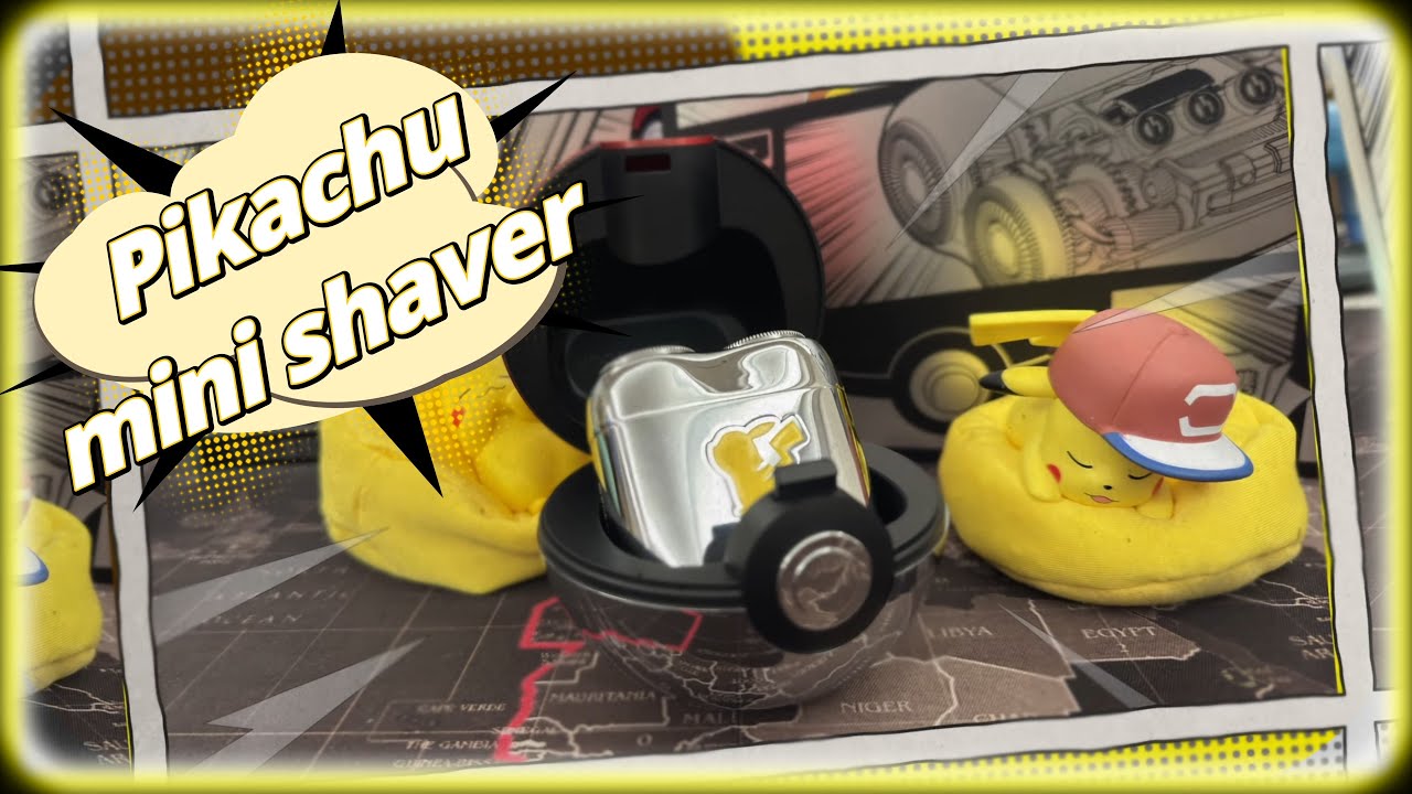 寶可夢 皮卡丘刮鬍刀 // POKÉMON PIKACHU MINI SHAVER as X'mas Gift? #pokemon # ...
