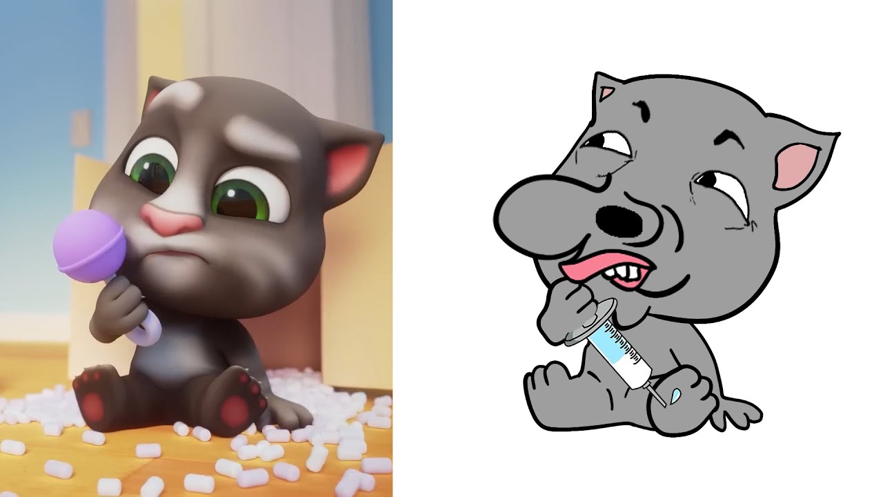 Laugh with My Talking Tom 2 Funny Drawing Meme 😂 - NEW GAME | Funny ...