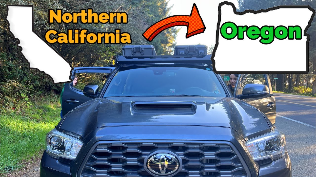 Driving up the California Coast to Oregon in 5 minutes. A great ...