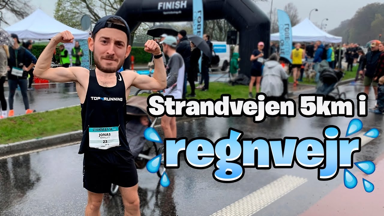 Strandvejen 5km - Løber efter PR i MEGA regnvejr 🌧️🏃🏻‍♂️ - YouTube