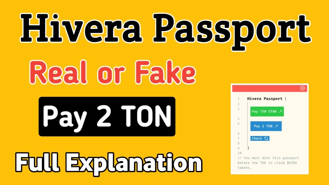 Hivera Airdrop Passport Fully Explained | Hivera Passport Profitable or ...