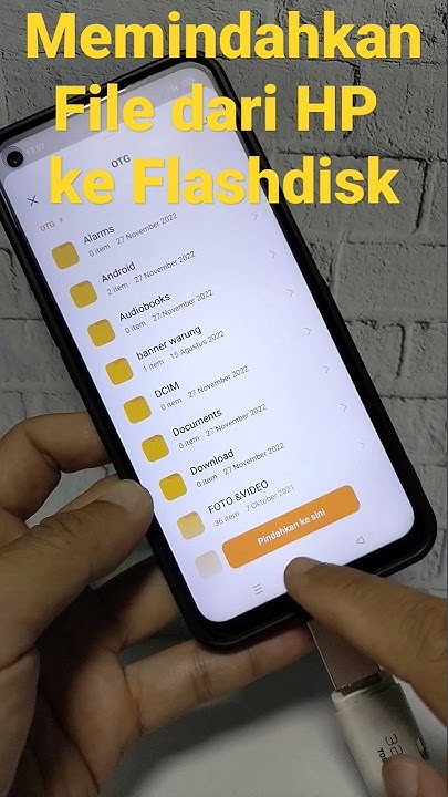 Cara Memindahkan File dari HP ke Flashdisk - YouTube