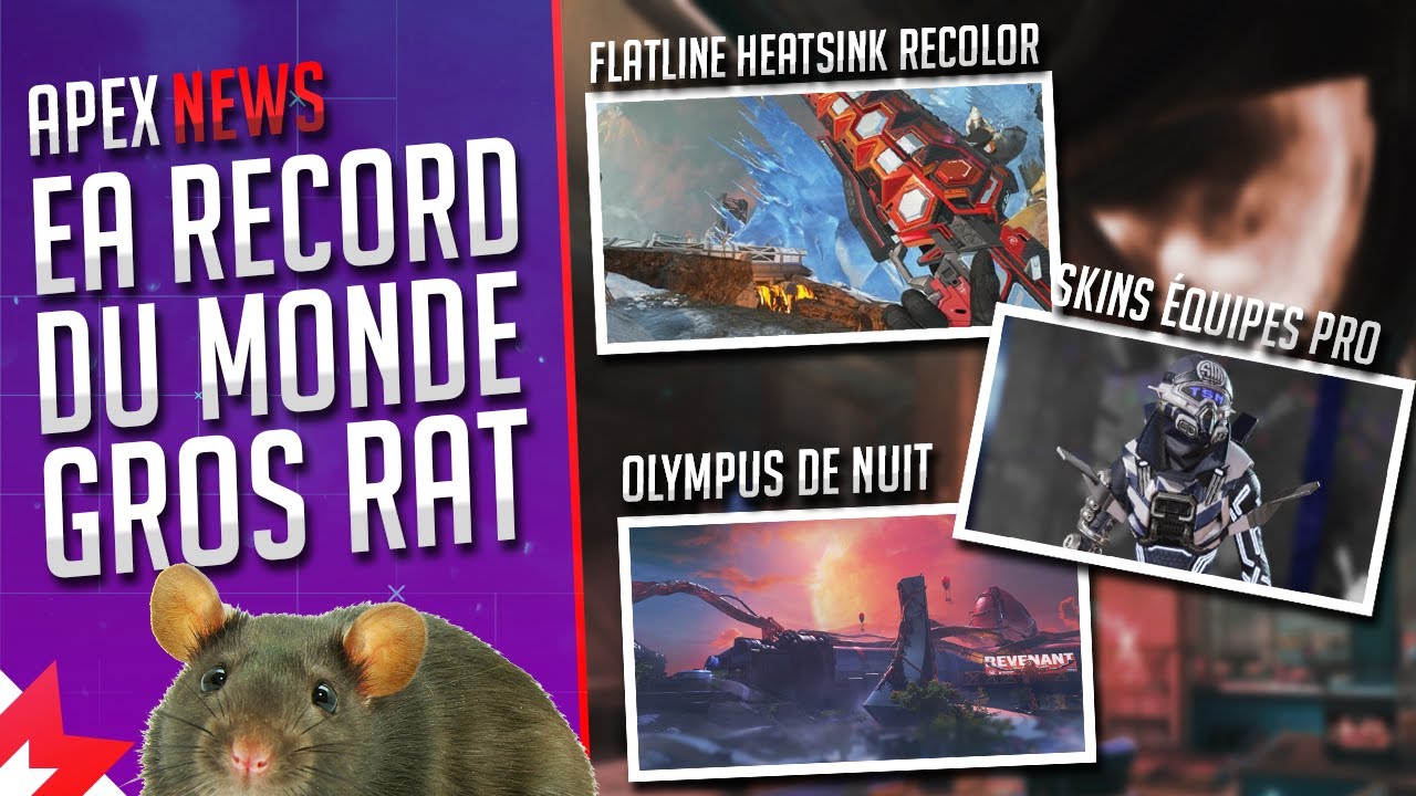 APEX NEWS : GAMEPLAY MAP SAISON 15, EA ROI des RATS, FLATLINE RECOLOR ...
