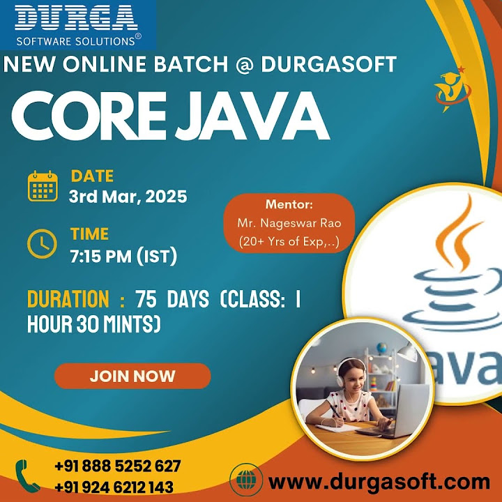 Core Java Online Training | New Batch from 3rd March 2025 | Learn with Real-Time Expert ...