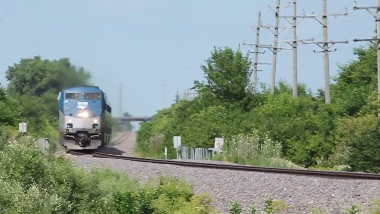 Amtrak Illinois 110mph High(er) Speed Rail - Odell, IL - YouTube