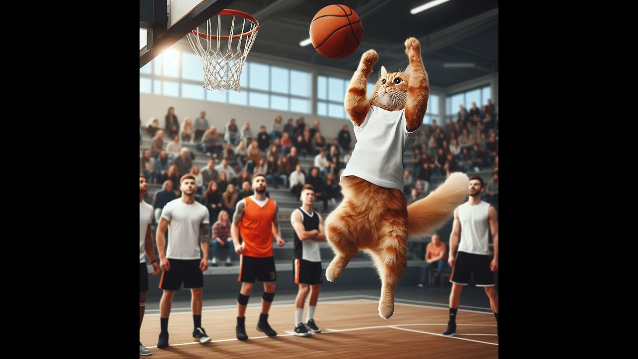 cat and basketball part 2 #cat#shorts#cute#kitten#gingerjoy# ...