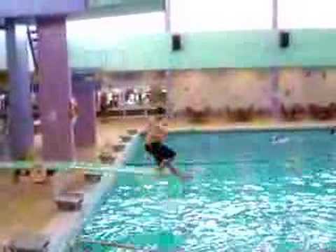 Funny pool accident - YouTube