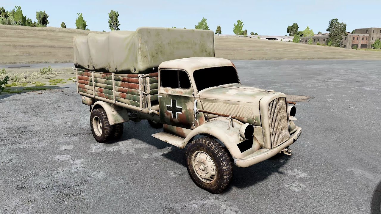 BeamNG.drive - Opel Blitz World War 2 1939 - Car Show Test Drive Crash ...