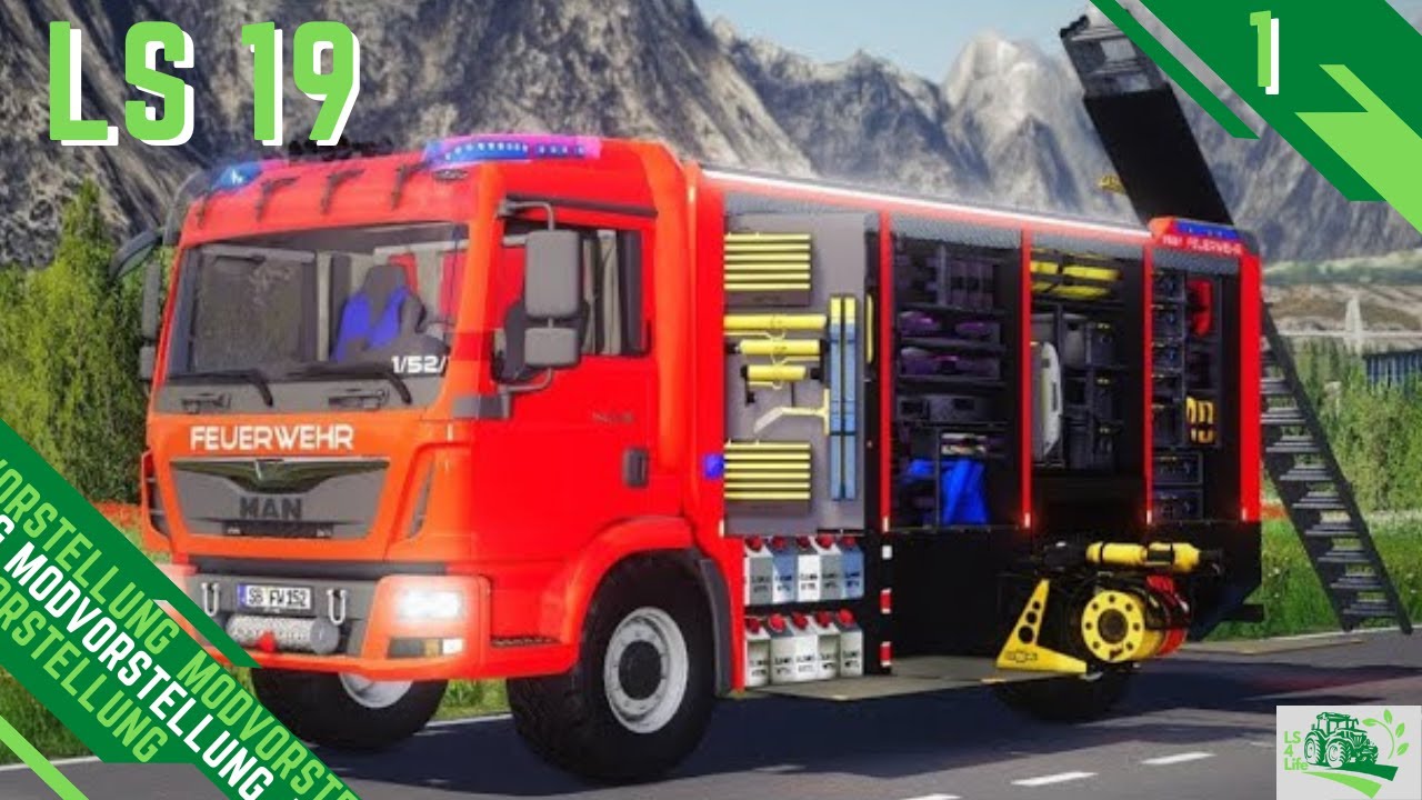 LS19 Feuerwehr TGL RW Mod vorstellung - YouTube
