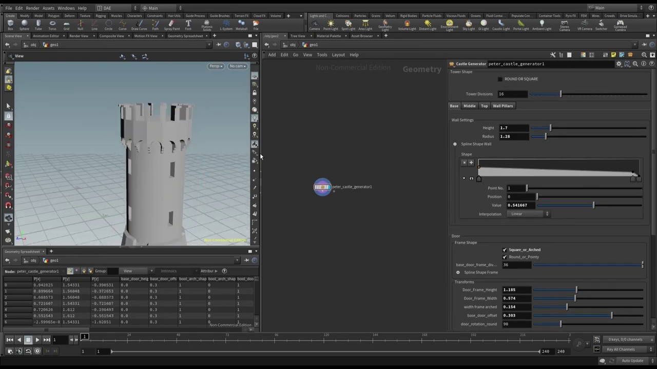 Medieval Tower Generator - Houdini - YouTube