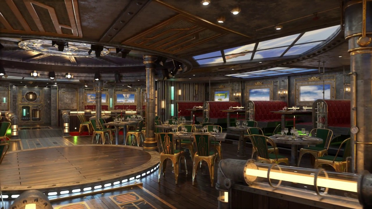 Time Machine Restaurant auf AIDAnova - YouTube