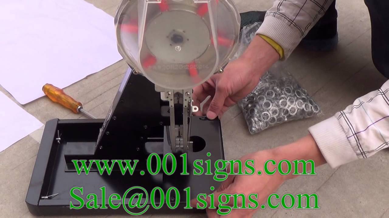 Eyelet Machine,Flex Banner Punching Machine - YouTube