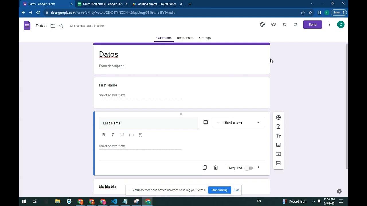 Google forms Reemplazar campos en blanco por 0 / Google Forms fill blank cells with 0 - YouTube