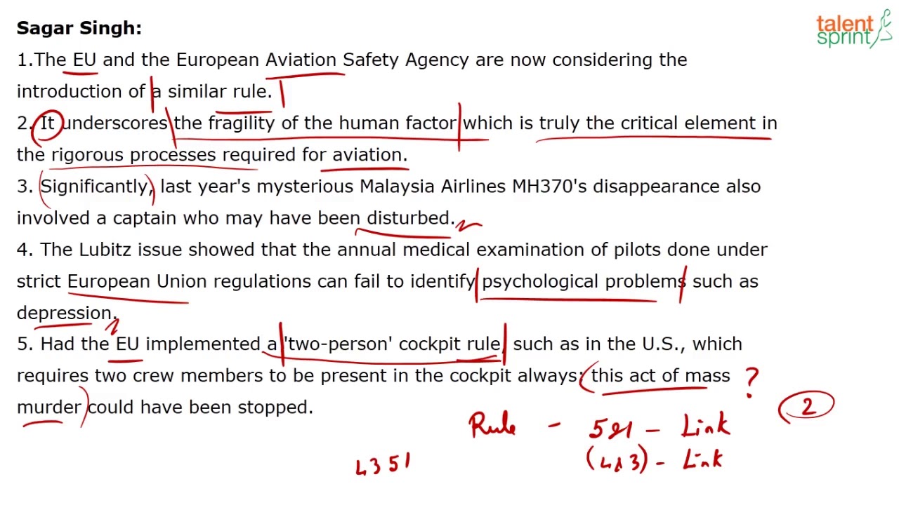 Para Jumbles | Additional Example 69 | Jumbled Sentences | English ...