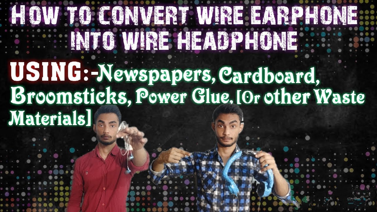 How to make Headphone at Home using Waste materials - YouTube