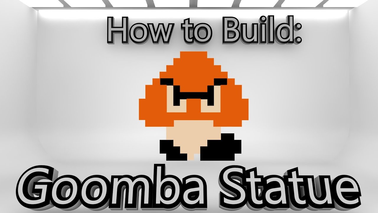 Minecraft: How To Make A Goomba Statue - YouTube