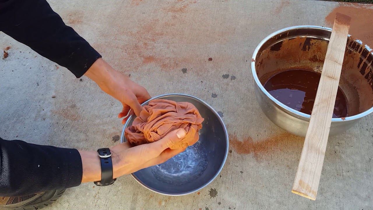 Dirt Stains! Explorations in dyeing with dirt: Part3 - YouTube