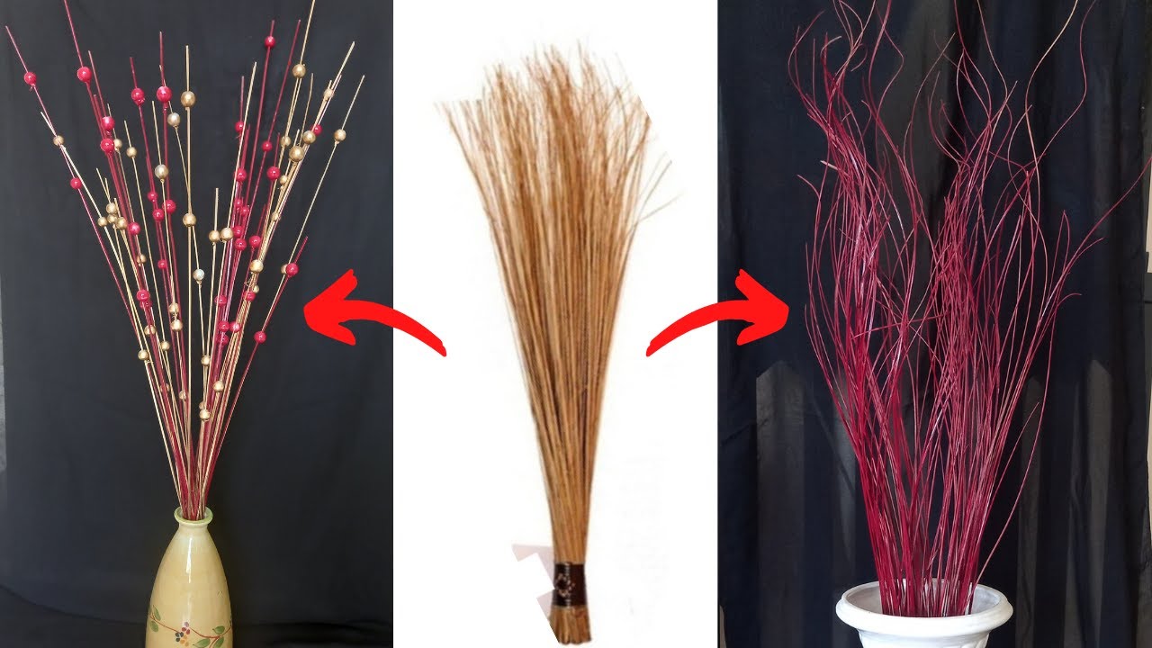 Room decor with broom sticks/ broom sticks craft - YouTube