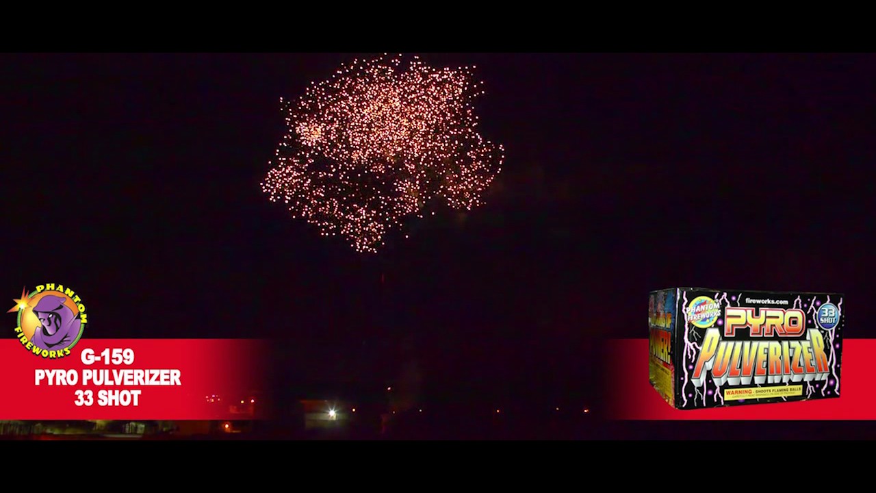 G-159 Pyro Pulverizer Fireworks - YouTube