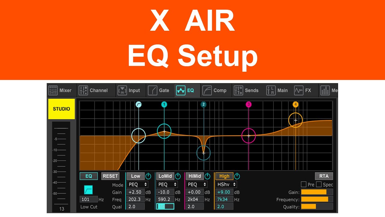 X AIR - EQ (Equalizer) Setup - YouTube