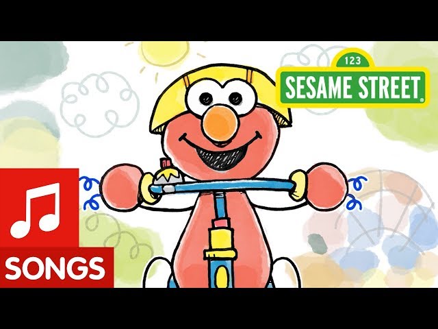 Sesame Street: Elmo Riding A Tricycle Song | Animated Video - Videos ...