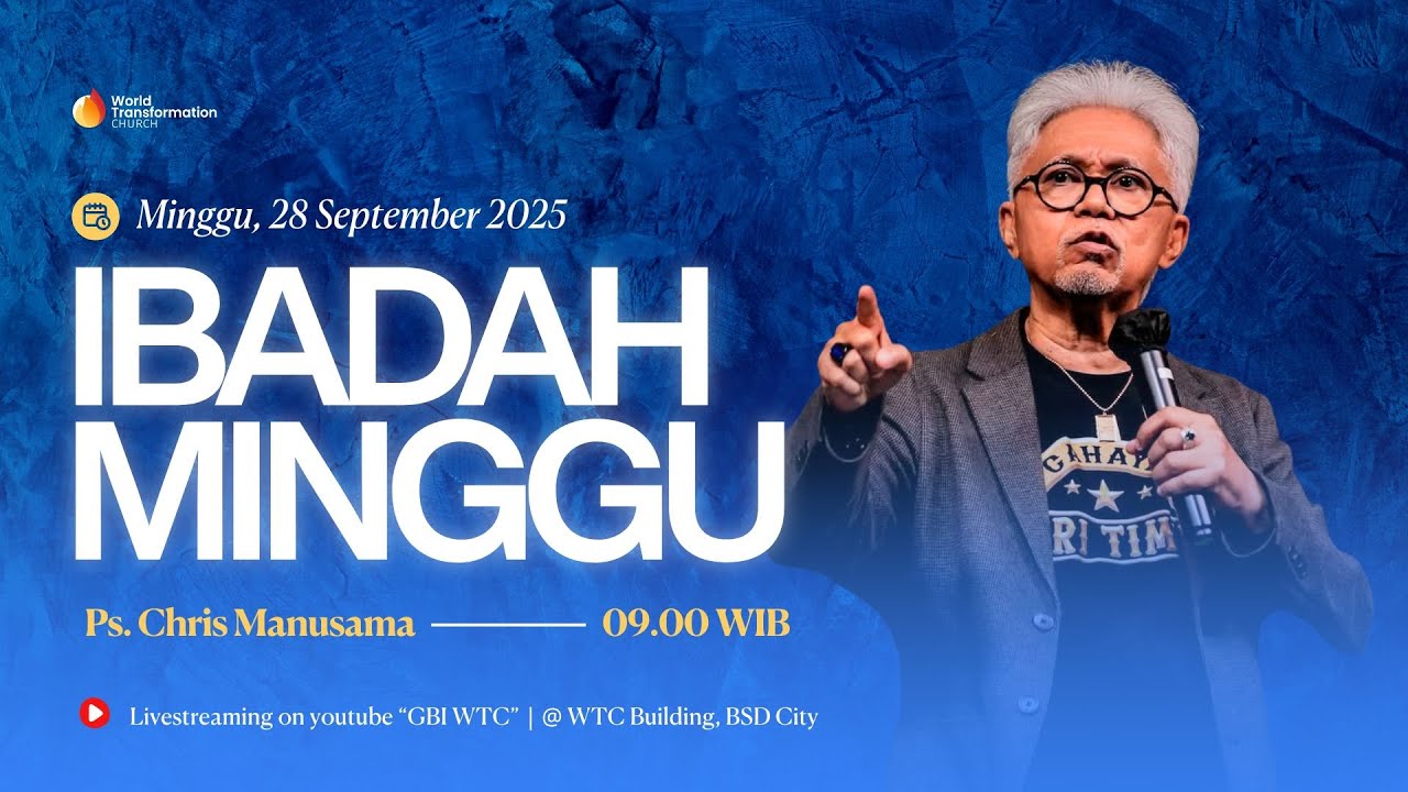 Ibadah Minggu ONSITE | Ps. Chris Manusama | 28 September 2025 | Pkl. 09 ...