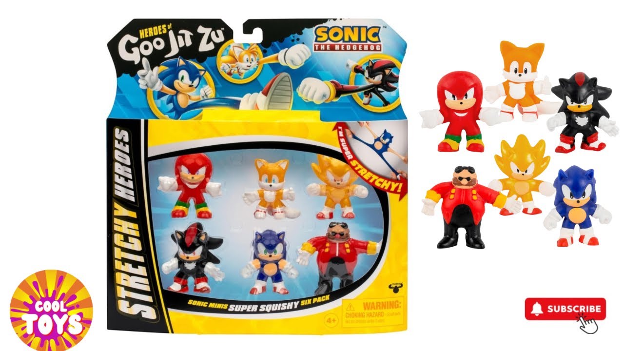 SONIC Heroes of Goo Jit Zu Minis Sonic 6 Pack Unboxing! #sonic - YouTube