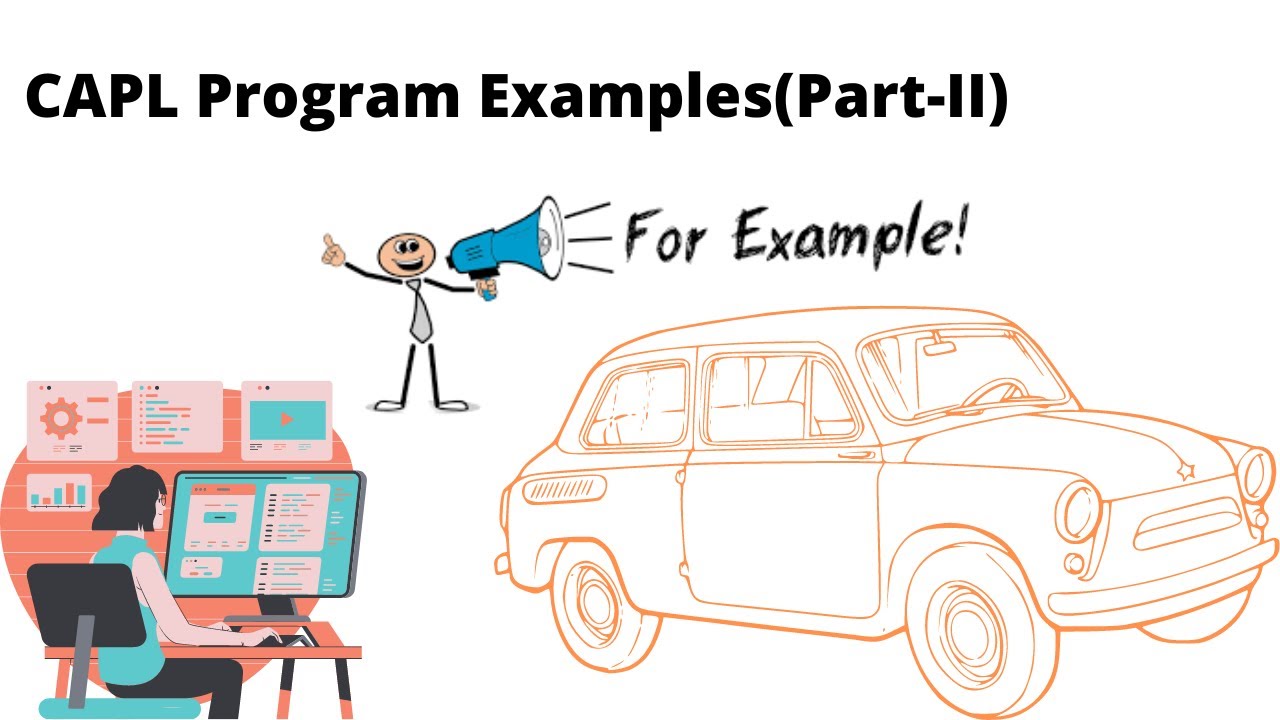 Capl Program Examplespart Ii Youtube
