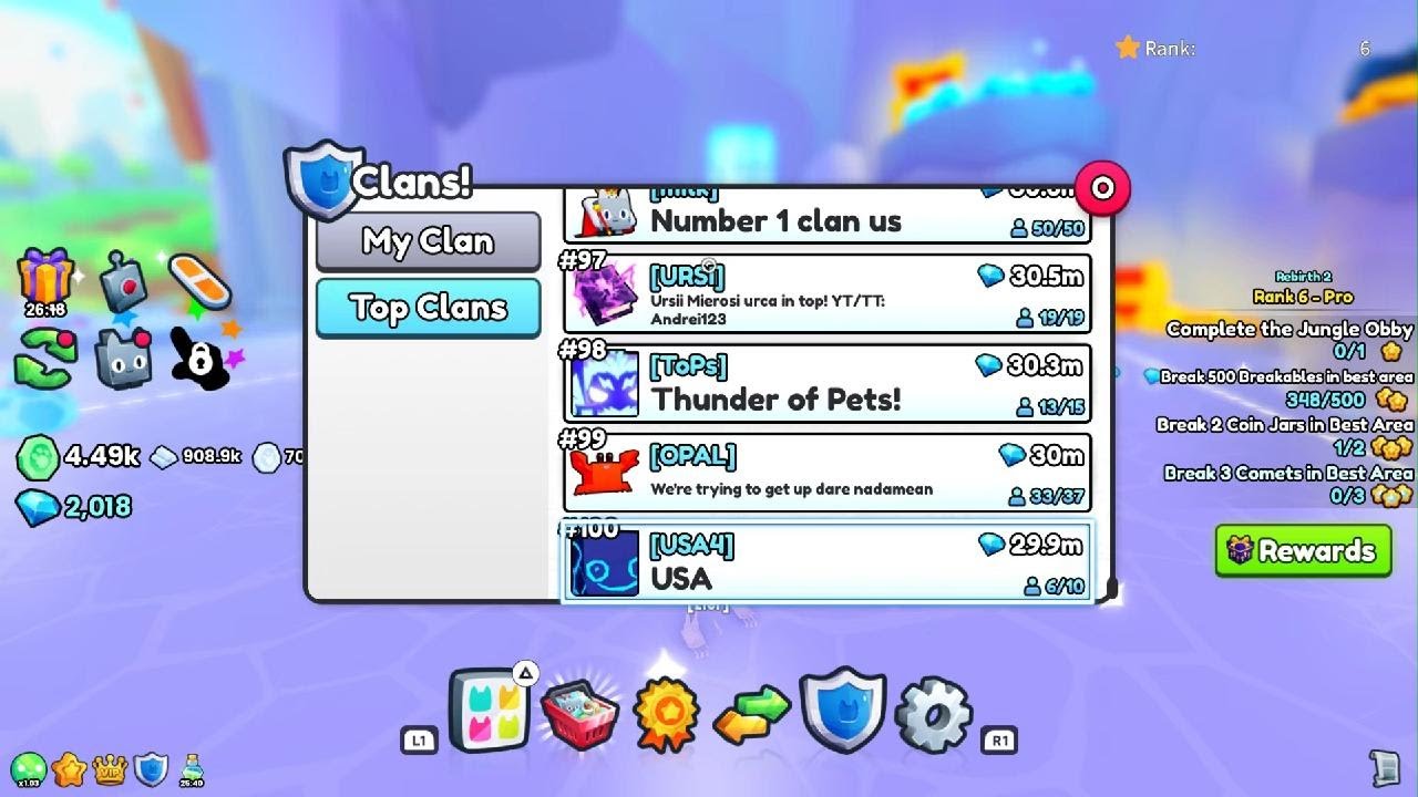 My clan in pet sim 99 - YouTube