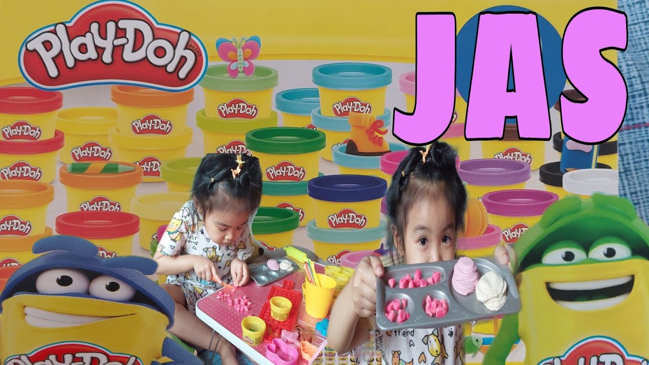 JAS PLAYING PLAY-DOH || PANCAKE MAKING - YouTube