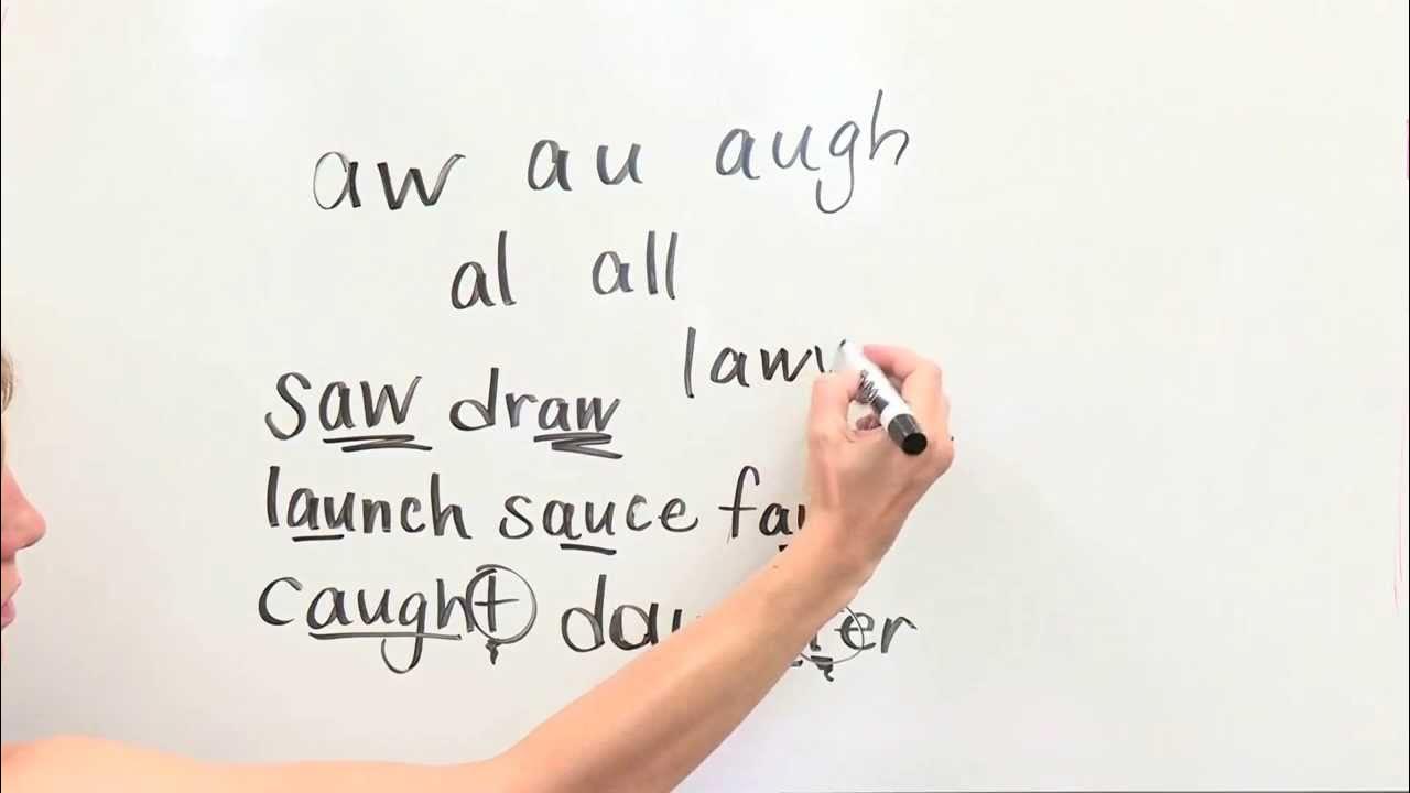 Lesson 7: ambiguous vowels, aw, au, al, all - YouTube