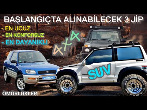 BAŞLANGIÇTA ALINABİLECEK, EN ECUZ, EN DAYANIKLI, 3 JİP #suv #4x4  #offroad #ladaniva #vitara #rav4