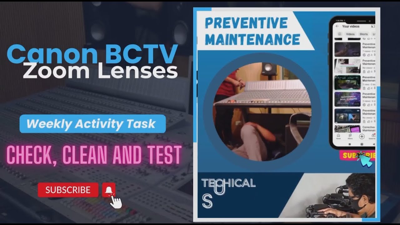 Preventive Maintenance - Canon BCTV Lenses - YouTube
