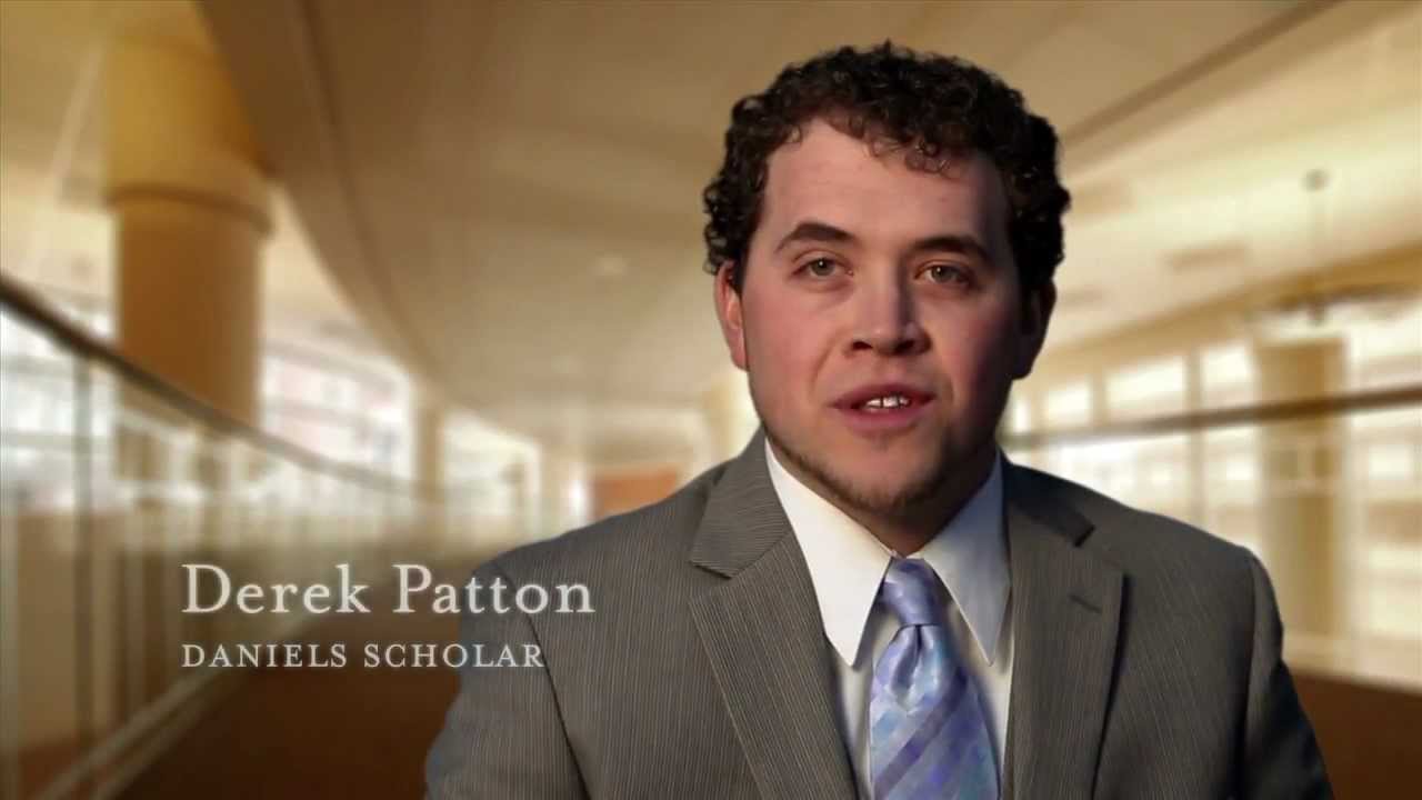 I am a Daniels Scholar: Derek Patton - YouTube