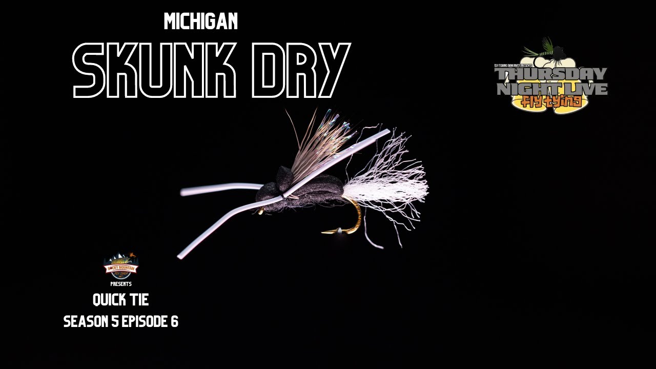 Fly Tying Tutorial : Michigan Skunk Dry - YouTube