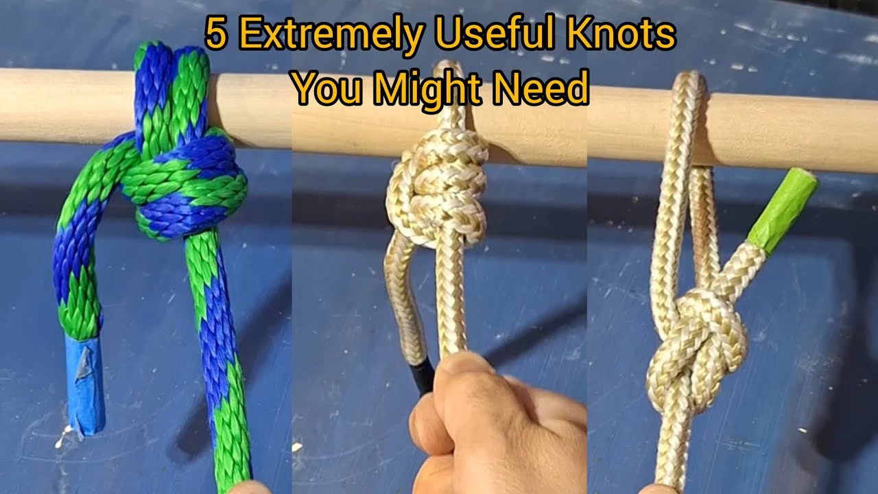 5 Simple But Extremely Effective Rope Knots You Could Use - YouTube