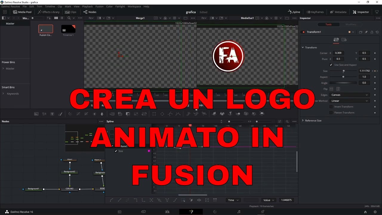 Tutorial crea un logo animato in Fusion - YouTube