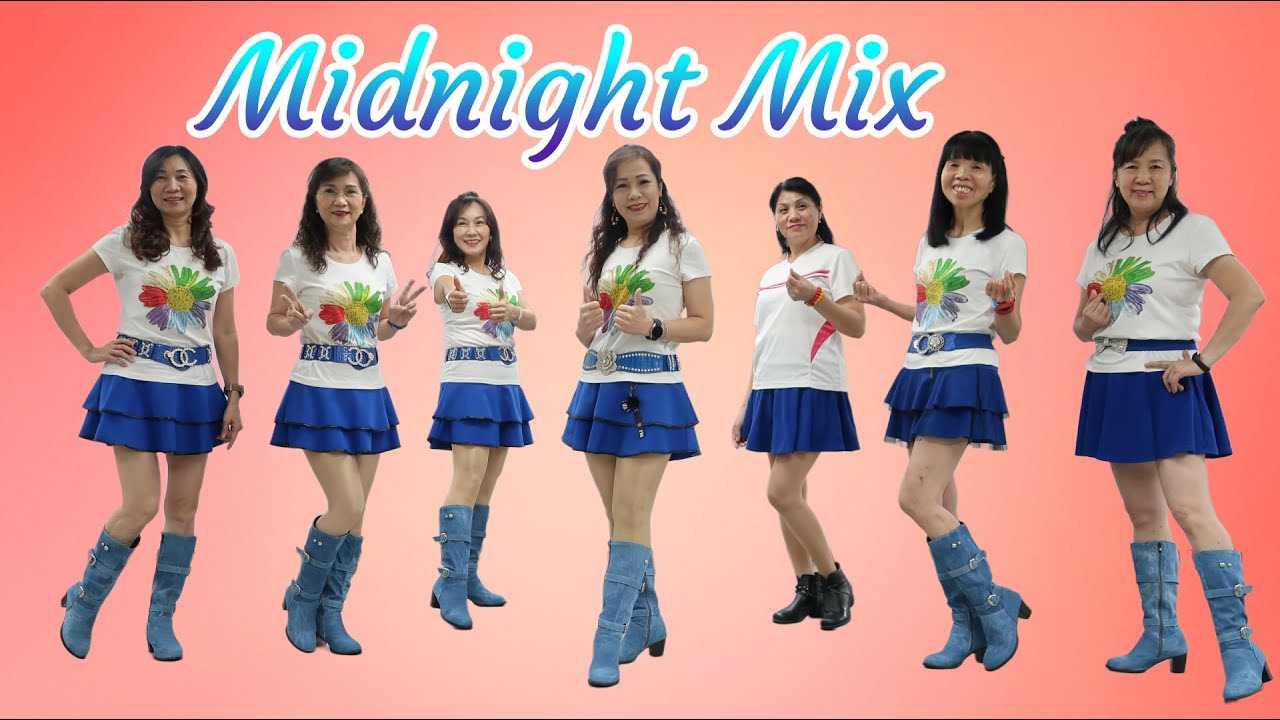 Midnight Mix Line Dance - YouTube