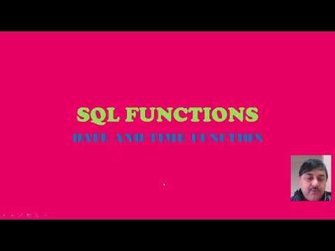 SQL FUNCTIONS DATE AND TIME NOW DATE DAYNAME MONTH MONTHNAME YEAR P7 ...