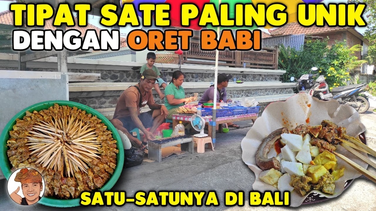TIPAT SATE BABI PALING UNIK DAN MENARIK - SATE BABI WERENG TEWEL - YouTube