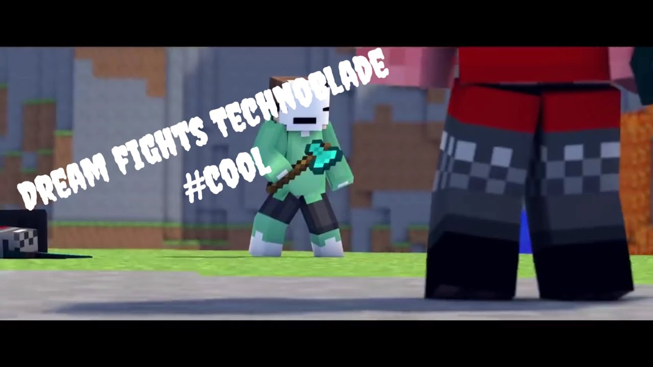 Dream fights Technoblade Minecraft animation. #minecraft #cool #fight ...