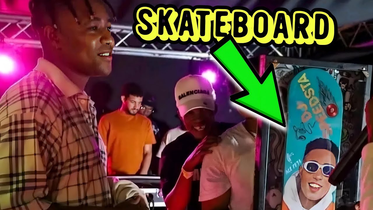 I Surprised Dj Speedsta with Custome Skateboard - YouTube