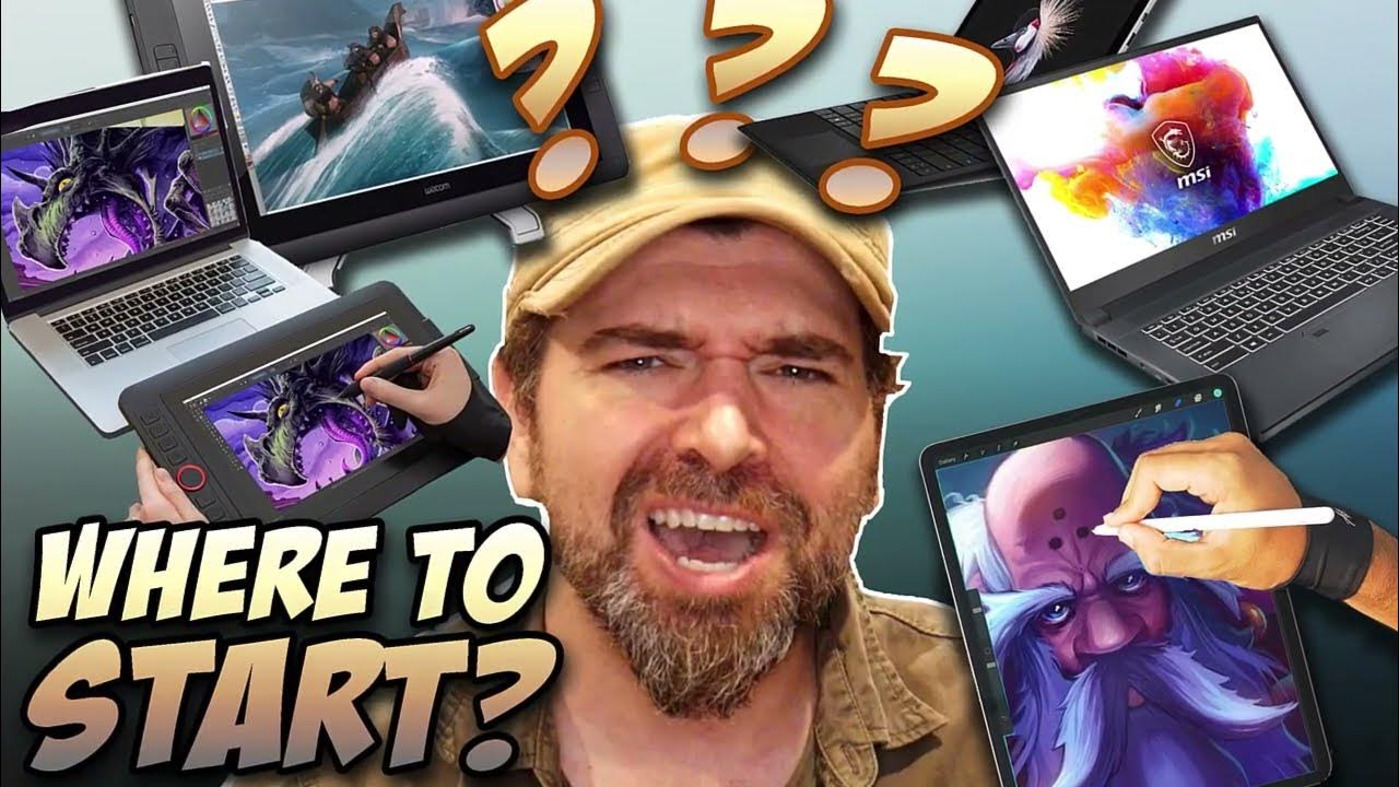 Beginners guide to digital art - Tools and practices - YouTube