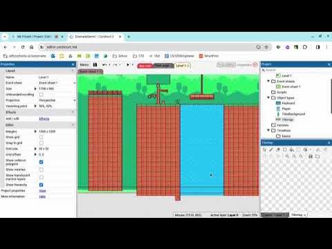 Simple Platformer Construct 3 Part 2 - YouTube