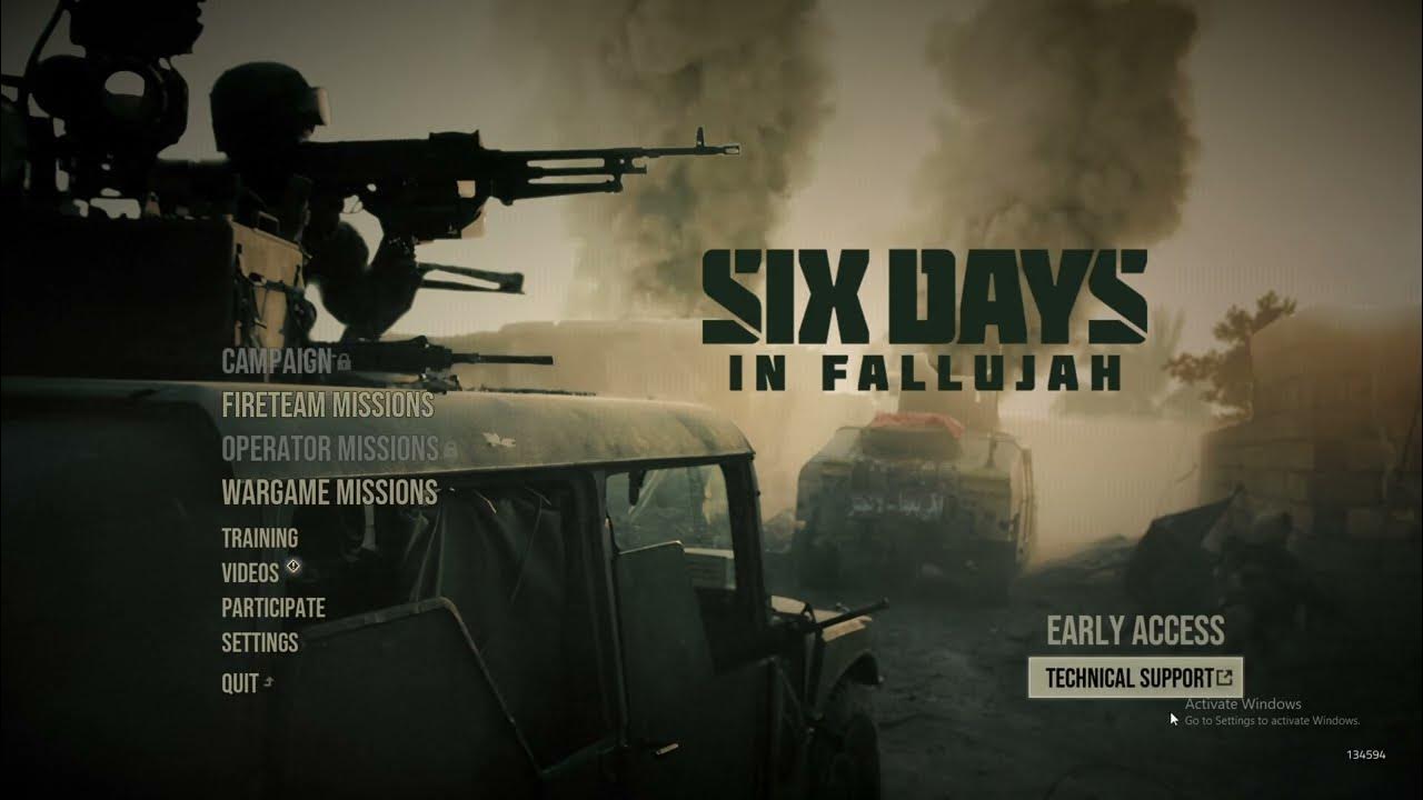 Tutorials How To Play Six Days in Fallujah Multiplayer Online Fix Game version: Build 03062024 ...