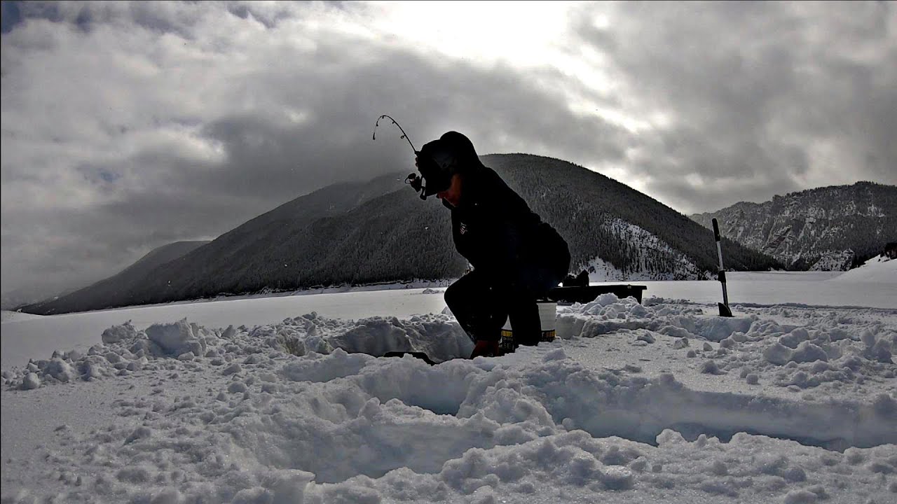 Colorado Ice Fishing at Ruedi Reservoir - Brown Trout, Rainbow Trout ...