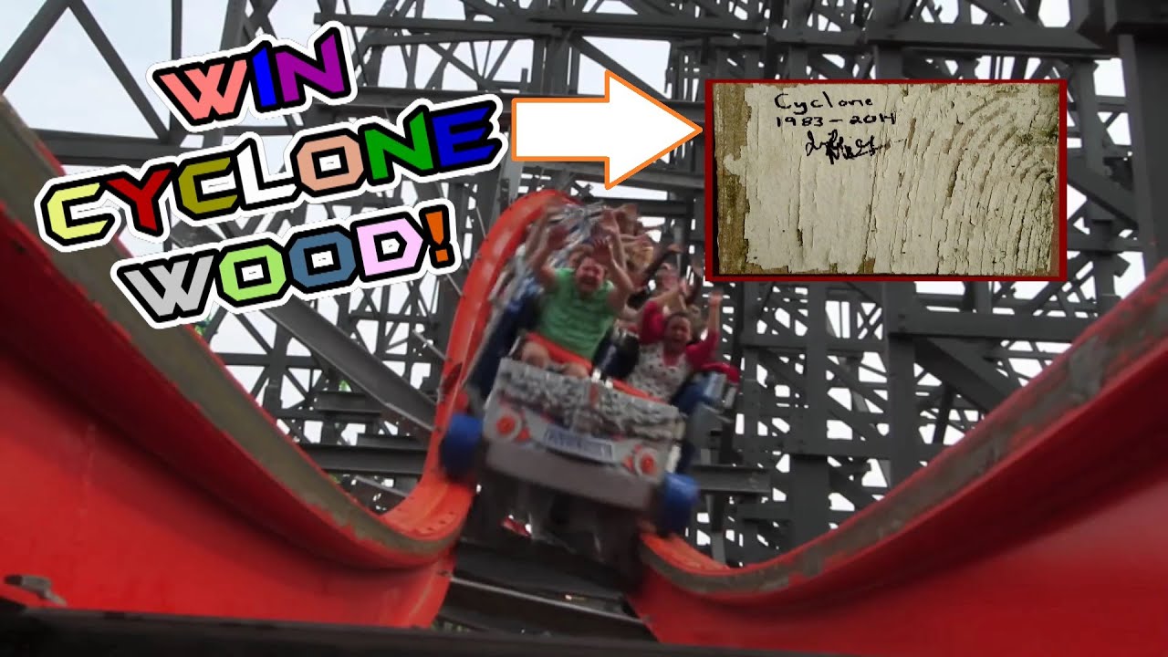 Win a piece of the original Cyclone! Six Flags New England (Comp ...