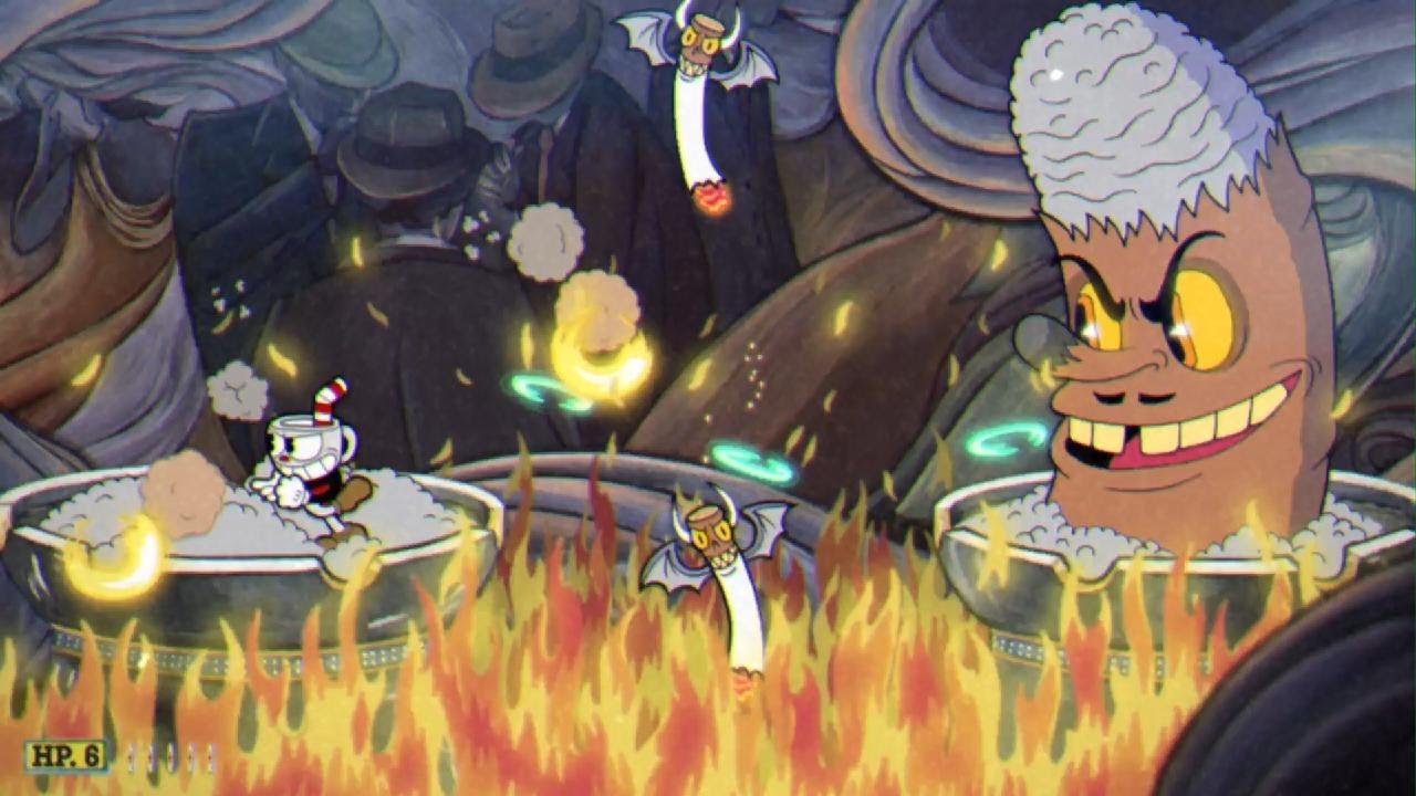Cuphead Boss 18 King Dice (with glitch) & "start over" - YouTube