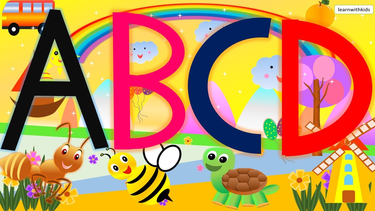 ABC alphabet song. ABC song for nursery. English Alphabet. Learn ABCD ...