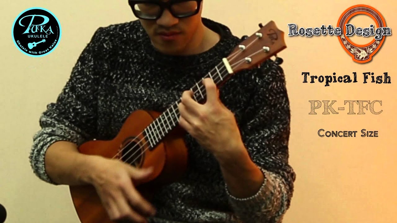 Puka Ukulele|Rosette Design Series|PK-TFC|Sound Test - YouTube